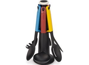 5028420004915 - Kochbesteck-Set JOSEPH JOSEPH Elevate™ bunt Kunststoff Nylon Silikon Kochbesteck-Sets mit Drehständer