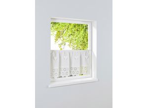 4016478101749 - Querbehang HEINE HOME Gardinen Gr 50 cm Stangendurchzug 120 cm weiß (offwhite) Stangendurchzug