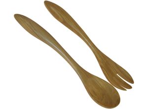 3700598600183 - Salatbesteck BERARD FRANCE 1892 Terra Kochbesteck-Sets braun (holzfarben) Salatbesteck Kochbesteck-Sets