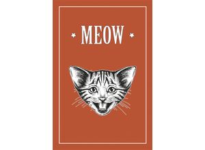 4049009357575 - Leinwandbild QUEENCE Katze MEOW Bilder Gr B H T 80 cm x 120 cm x 2 cm grau Leinwandbilder Bilder