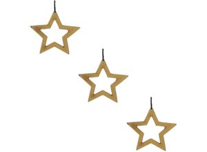 4064118995166 - Dekostern CREATIV DECO Dekosterne Gr B H T 1600 cm x 1600 cm x 050 cm goldfarben Weihnachtssterne modernes Cut-Out-Design