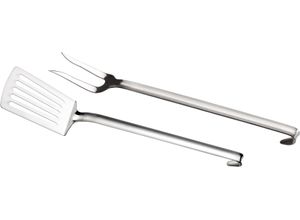 8007163302110 - Kochbesteck-Set PINTINOX Professional Kochbesteck-Sets silberfarben (edelstahlfarben) Kochbesteck-Sets GrillKochbesteck (Pfannenwender Fleischgabel)