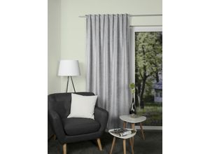 4056751427005 - Vorhang HOME WOHNIDEEN THERMO Gr 1 grau B135cm H245cm Polyester Gardinen Chenille-Thermoschal Uni