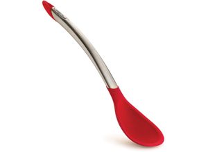 0065506125039 - Servierlöffel CUISIPRO Elegance rot (edelstahlfarben rot) B7cm H4cm Edelstahl Silikon Kochlöffel aus satiniertem Edelstahl sehr hochwertig und langlebig 31 cm