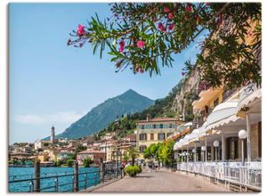 4057738111771 - Wandbild ARTLAND Gardasee Limone sul Garda I Bilder Gr B H 120 cm x 90 cm Leinwandbild Europa 1 St bunt Bild Kunstdruck Kunstdrucke Bilder als Alubild Leinwandbild Wandaufkleber oder Poster in versch Größen