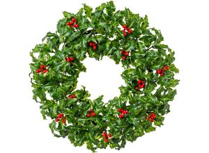 4064118998983 - Dekokranz CREATIV GREEN Weihnachtsdeko grün H600cm Ø5100cm Kunststoff Dekokränze mit Ilex-Beeren