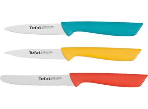 3168430348851 - Messer-Set TEFAL K273S3 Colorfood Kochmesser-Sets bunt (gelb blau orange) Küchenmesser-Sets deutscher Edelstahl korrosionsbeständig ergonomisch sicher