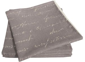 4004567293000 - Stoffserviette ADAM Scribble lila (natur lila) B30cm L30cm Obermaterial 73% Leinen 27% Baumwolle Servietten nachhaltig aus Bio-BaumwolleMade in Germany