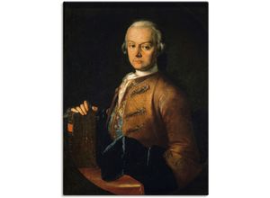 4055327098380 - Wandbild ARTLAND Bildnis Leopold Mozart Um 1765 Bilder Gr B H 60 cm x 80 cm Leinwandbild Menschen 1 St schwarz Bild Poster Bilder als Leinwandbild Wandaufkleber oder in versch Größen