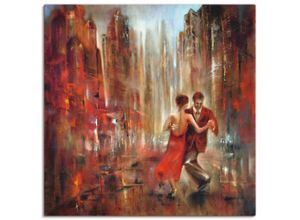 4059745600330 - Wandbild ARTLAND Tango Bilder Gr B H 100 cm x 100 cm Leinwandbild Sport quadratisch 1 St rot Bild Poster Bilder als Alubild Leinwandbild Wandaufkleber oder in versch Größen