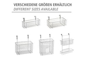 4008838234808 - Küchenregal WENKO Küchenschrank Einhängregal Regale Gr B H T 32 cm x 47 cm x 125 cm silberfarben (korb silber glänzend) Küchenregal Regalkorb Regalkörbe Regale 2 Etagen