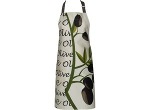 4019665108170 - Kochschürze STUCO Olive Schürzen bunt (natur grün braun) Topflappen Topfhandschuhe Küchenschürzen