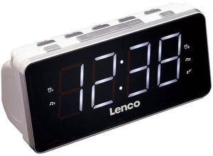 8711902035060 - LENCO CR 18 Radio-Uhr PLL FM Radio FM Schwarz Weiß