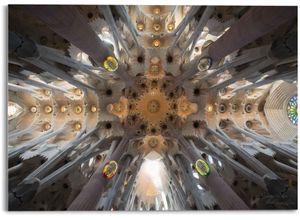 8714597612158 - Glasbild REINDERS Glasbild Sagrada Familia Sara Franqui - Fotografie Kunst bunt (mehrfarbig) Bilder B H 70cm x 50cm Kirche Acrylglas B70cm H50cm