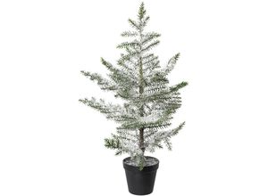 4064118058168 - Künstlicher Weihnachtsbaum CREATIV DECO Weihnachtsdeko Zimmertanne im Topf künstlicher ChristbaumTannenbaum Weihnachtsbäume Gr Höhe 64 cm grün Kunstweihnachtsbäume Künstliche Weihnachtsbäume beschneit Höhe ca 64 cm