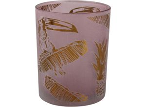 4056422334601 - Windlicht AM DESIGN NATURE Kerzenhalter Gr H 125 cm rosegold (rose goldfarben) Windlichter Kerzenhalter mit Motiv aus Glas