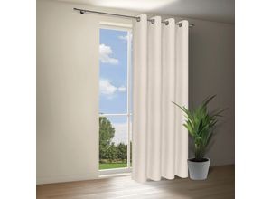 4007863689515 - Vorhang Gesina Gr 1 beige (natur) B140cm H245cm Wirkware Polyester Gardinen Blickdichter Ösenschal Gesina