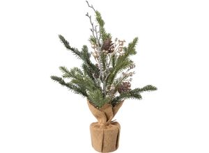 4064118113621 - Künstlicher Weihnachtsbaum CREATIV GREEN Weihnachtsdeko künstlicher Christbaum Tannenbaum Weihnachtsbäume Gr Höhe 45 cm grün Kunstweihnachtsbäume Künstliche Weihnachtsbäume mit Zapfen Beeren und Deko-Ast