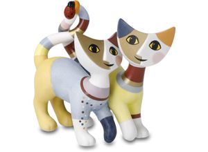 4005169350597 - Sammelfigur GOEBEL Figur Rosina Wachtmeister - Luca e Sofia Dekofiguren Gr B H T 9 cm x 8 cm x 6 cm Katzen bunt Sammlerfiguren Katzen-Duo