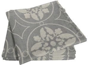 4004567195700 - Stoffserviette ADAM Romantic Puligny Light Servietten Gr Bio-Baumwolle grau (dunkelgrau) Servietten und Zubehör Serviette nachhaltig