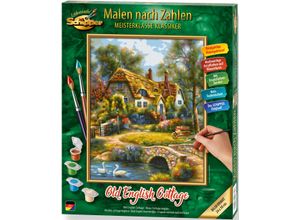 4000887928318 - Malen nach Zahlen SCHIPPER Meisterklasse Klassiker - Old English Cottage Malvorlagen bunt Kinder Basteln Malen Kosmetik Schmuck Made in Germany