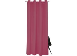 4005414465304 - Vorhang TOM TAILOR HOME Dove Signature Gr 1 rot (rot dunkelrot bordeaux) B140cm H250cm Jacquard Baumwolle Polyester Gardinen mit aufgesticktem Markenlogo