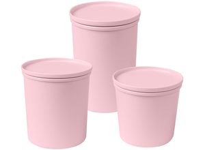 4020728216039 - Frischhaltedose AWAVE AWAVE Lebensmittelaufbewahrungsbehälter rosa (rosé) Frischhaltedosen mit rPET 500 800 1000 ml