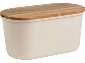 4260238062355 - Brotkasten FRESH Lebensmittelaufbewahrungsbehälter Gr B H L 22 cm x 17 cm x 37 cm beige (natur) Brotkästen Lebensmittelaufbewahrungsbehälter Brotaufbewahrung Brottopf Brotbox mit Schneidebrett für 1 kg Brot