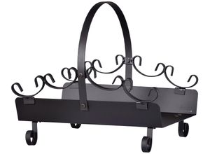 4003475308172 - Aufbewahrungsbox FIREFIX schwarz B41cm H35cm T36cm Eisen Aufbewahrungsboxen Schmiedeeisen