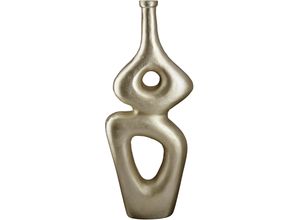 4063387690062 - Dekovase CASABLANCA BY GILDE Formas Vasen Gr B H T 1500 cm x 3850 cm x 500 cm beige (champagnerfarben) Blumenvasen Vase aus Aluminium Dekoobjekt