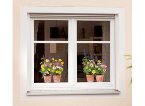 4036834160005 - KOMAR Fensterbild Springtime Fensterbilder 31x31 cm (Breite x Höhe) selbsthaftend Gr B L 31 cm x 31 cm bunt Fensterdekoration