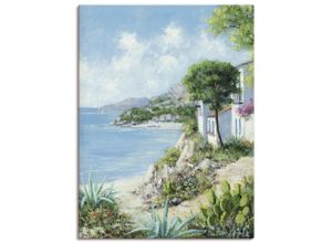 4055327479110 - Wandbild ARTLAND Weg zum Meer Bilder Gr B H 90 cm x 120 cm Leinwandbild Gewässer Hochformat 1 St blau Bild Leinwandbild Kunstdrucke Bilder als Leinwandbild Wandaufkleber oder Poster in versch Größen