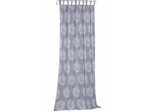 4004567121358 - Vorhang WIRTH Kingston Gr 1 blau (dunkelblau) B135cm H145cm Jacquard Polyacryl Polyester Gardinen