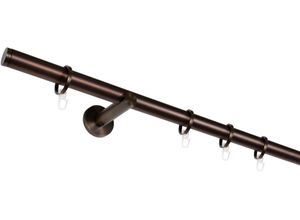 4040255653534 - Gardinenstange MYDECO Match-Function Gardinenstangen Gr L 160 cm Ø 25 mm 1 St 1 läufig braun (bronzefarben) Gardinenstangen Wandmontage