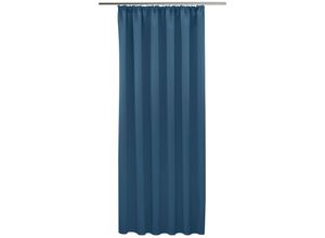 4032107206074 - Vorhang VHG Leon Gardinen Gr 130 cm Kräuselband 145 cm blau Kräuselband Gardine Verdunkler Energie sparend Wärmeschutz Kälte abweisend