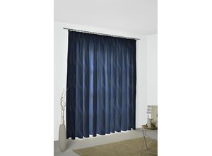 4004567150761 - Vorhang WIRTH Lupara Gr 2 blau B132cm H180cm Jacquard Obermaterial 75% Polyester 25% Baumwolle Gardinen