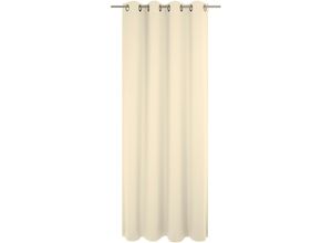 4004567519308 - Vorhang WIRTH Umea Gr 1 beige (hellbeige) B132cm H145cm Jacquard Polyester Gardinen