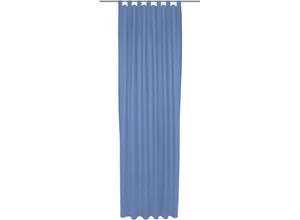 4004567521387 - Vorhang WIRTH Umea Gr 1 blau (mittelblau) B132cm H145cm Jacquard Polyester Gardinen