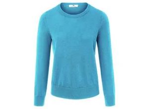 4061389518629 - Rundhals-Pullover aus 100% SUPIMA®-­Baumwolle türkis 38