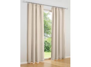 6971346199694 - Vorhang HEINE HOME Gardinen Gr 145 cm Kräuselband 140 cm beige Ösen