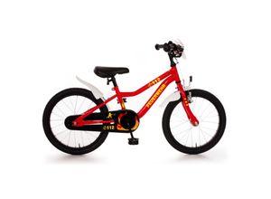 4033365990262 - 18 Kinderfahrrad Kuma Feuerwehr rot weiß gelb-refl