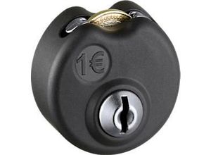 4064615613372 - WF-Lock Pfandschloss für 1 Euro-Münze schwarz