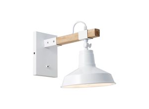 4004353359491 - BRILLIANT Lampe Hank Wandleuchte hängend weiß hochglanz 1x A60 E27 40W geeignet für Normallampen (nicht enthalten) Mit Kippschalter - weiß