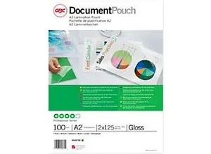 0013465589799 - Document Laminierfolien DIN A2 Glänzend 125 Mikron (2 x 125) Transparent 100 Stück