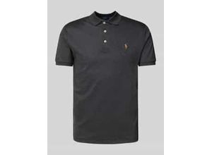 3616414307139 - Poloshirt mit Label-Stitching