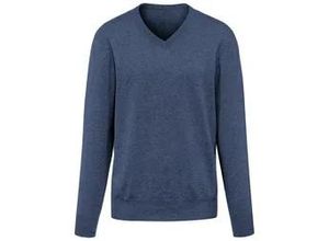 4061389400016 - V-Pullover aus 100% Premium-Kaschmir Cashmere blau 50