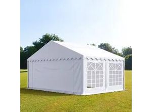 4260409148673 - Partyzelt 5x4m PVC 500 g m² weiß wasserdicht Gartenzelt Festzelt Pavillon