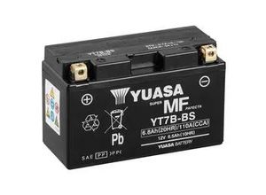 5050694004469 - YUASA YT7B 12V 65Ah 110A Starterbatterie 7Ah für TRIUMPH MOTORCYCLES DUCATI YAMAHA SUZUKI KYMCO MBK