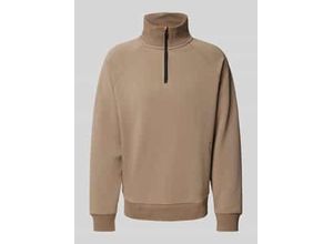 4063542966674 - Sweatshirt mit Troyer-Kragen Modell Saggel