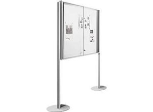 4260222865405 - freistehendes Ständersystem für MEDIA ST MEDIA BA Schaukästen L 40 x B 30 x H 1950 mm mit Metallbodenplatte